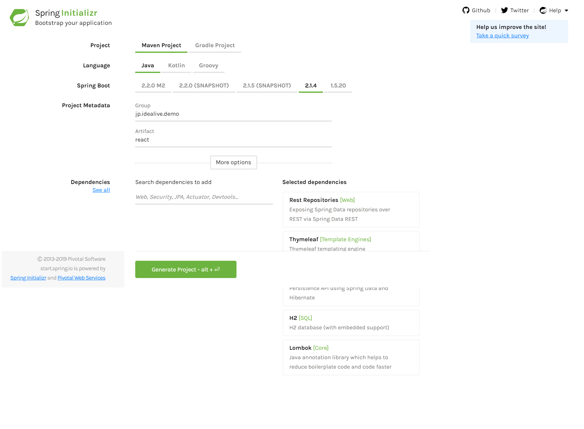 React.js + Spring Boot | idealive tech blog